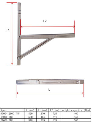 Split Air Conditioner Mount Bracket Heavy Duty Wall Mounting Universal ...