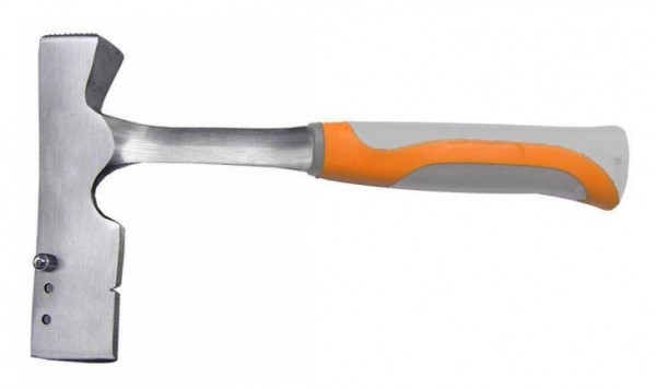 Drop Forged Carbon Solid Steel Shingle Hatchet , Shingle Hammer Milled Face